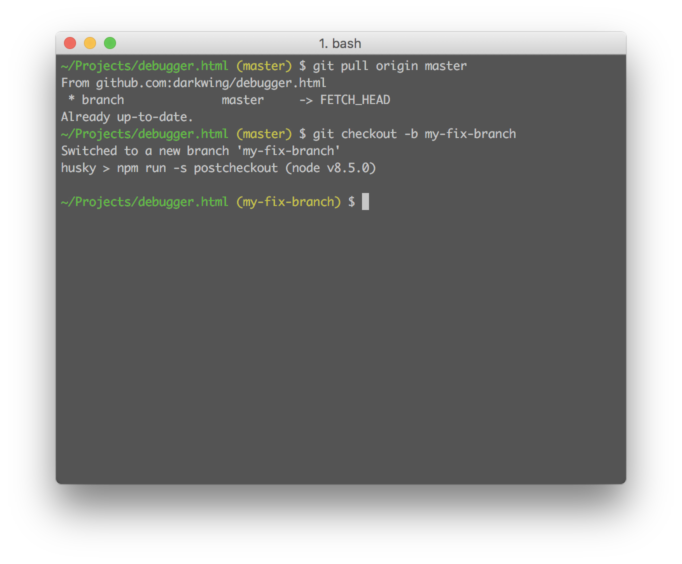 Show Git Branch From Command Line